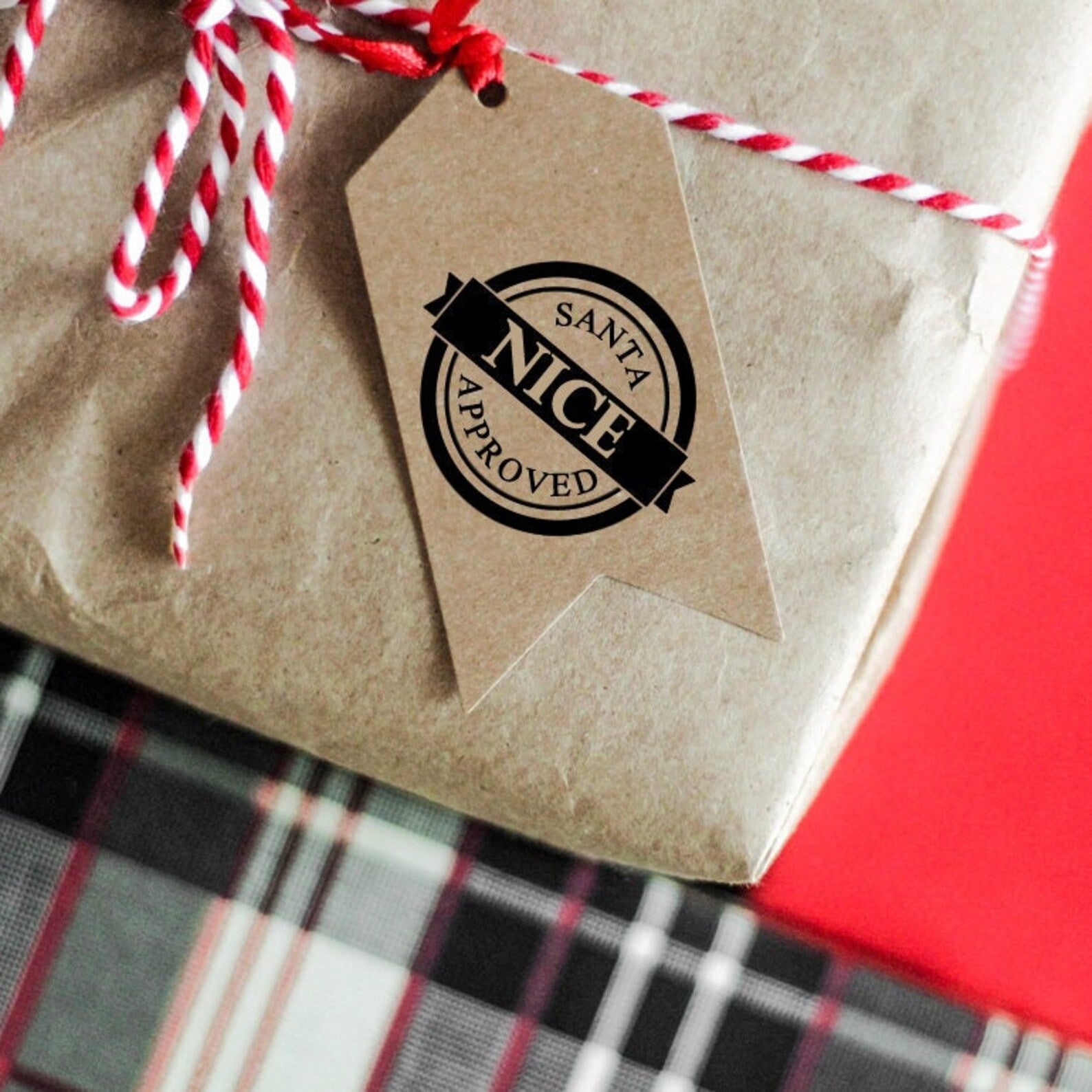 Rubber Stamp - Holiday Wooden Hand Stamp - Naughty or Nice – Bushel ...